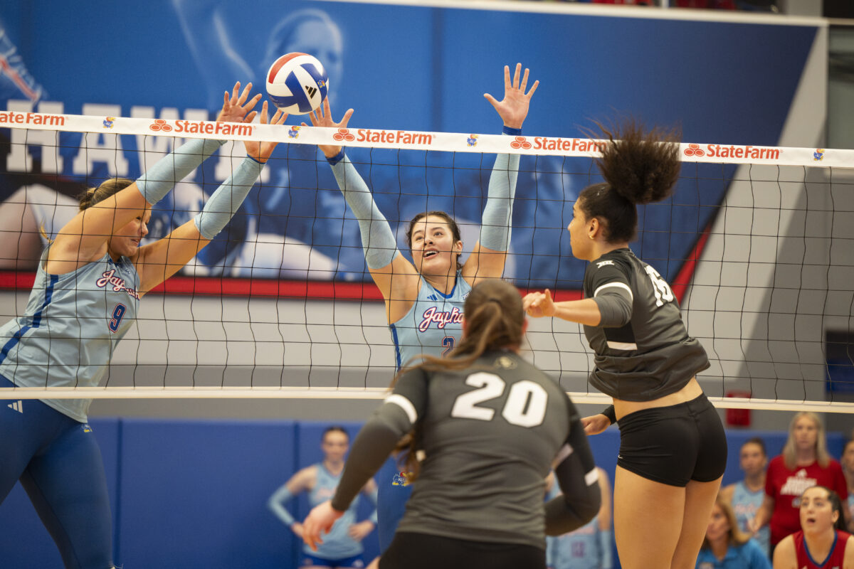 Balanced attack paces Kansas volleyball to top-20 win over Colorado in ...